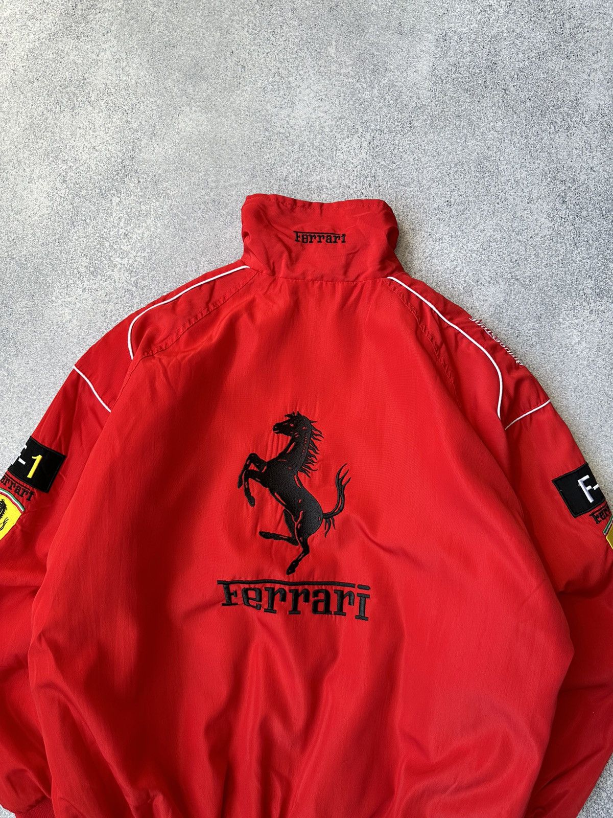 Vintage VTG Scuderia Ferrari Formula Uno Racing Puma Shell Jacket | Grailed