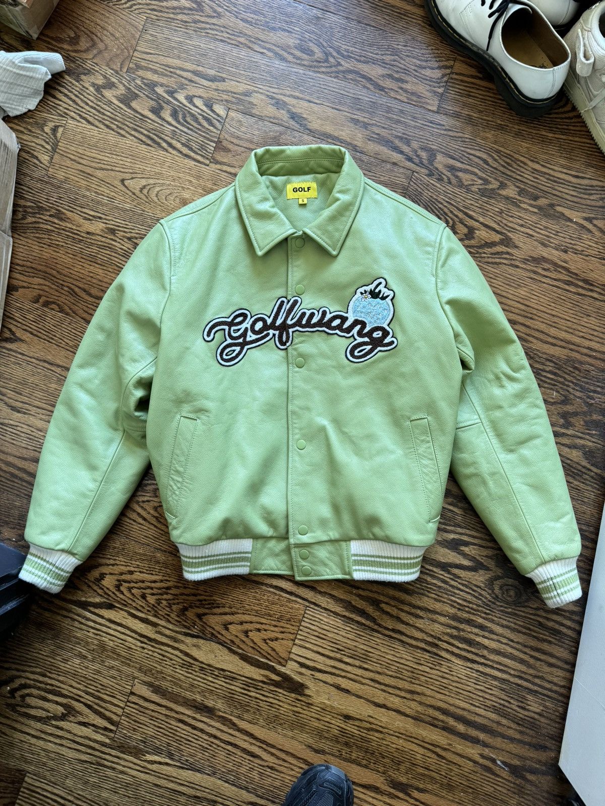 Golf Wang GOLF WANG LEATHER JACKET | Grailed