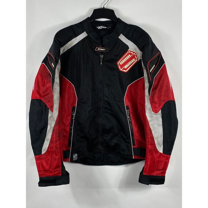Harley Davidson Shift Backdraft Vented Mesh Motorcycle Jacket Black/Red ...