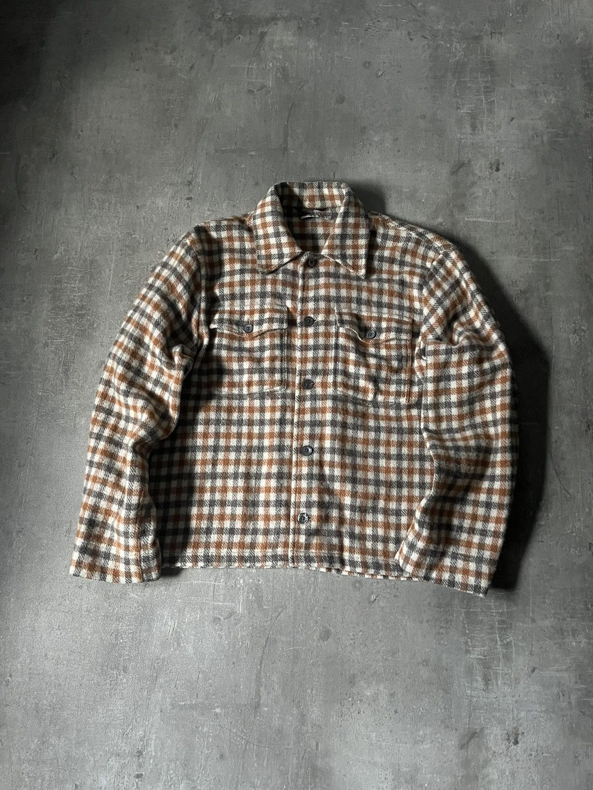 Our Legacy Our Legacy wool overshirt jacket checked | Grailed