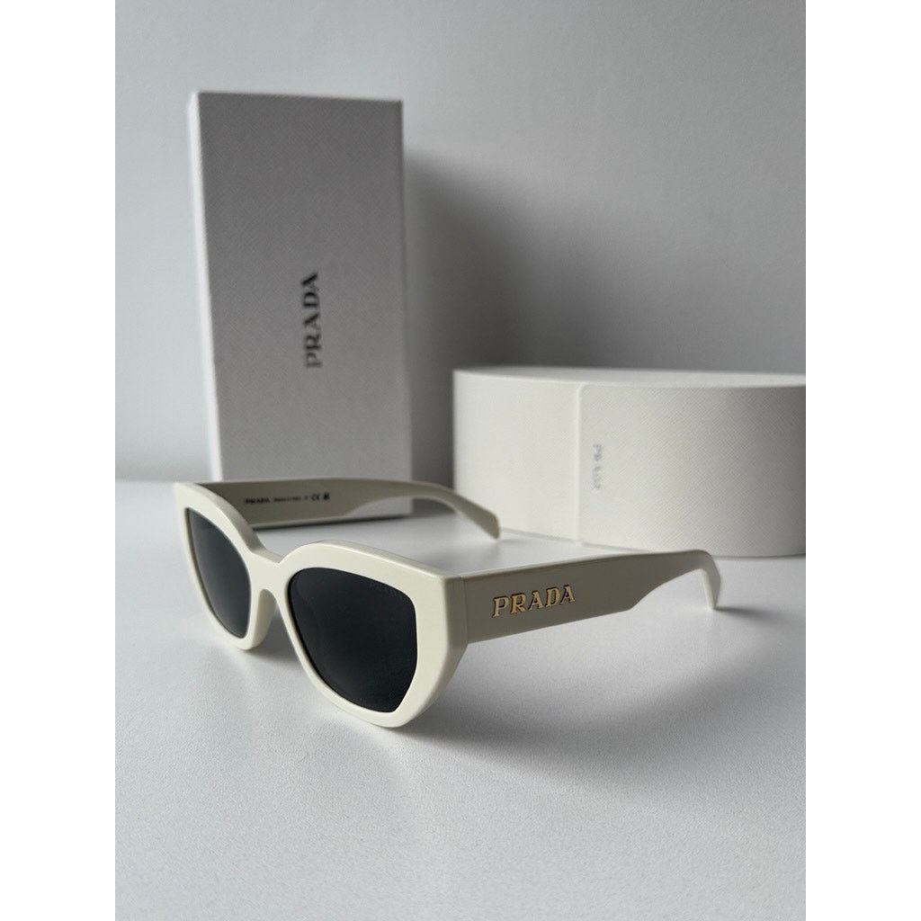 Prada NEW Prada PR A09S Cat Eye Logo Sunglasses in White | Grailed