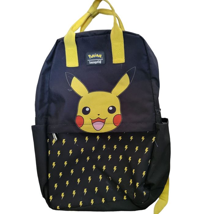 Pokemon Loungefly Pikachu Pokemon Black Yellow Backpack Lighting Bol ...