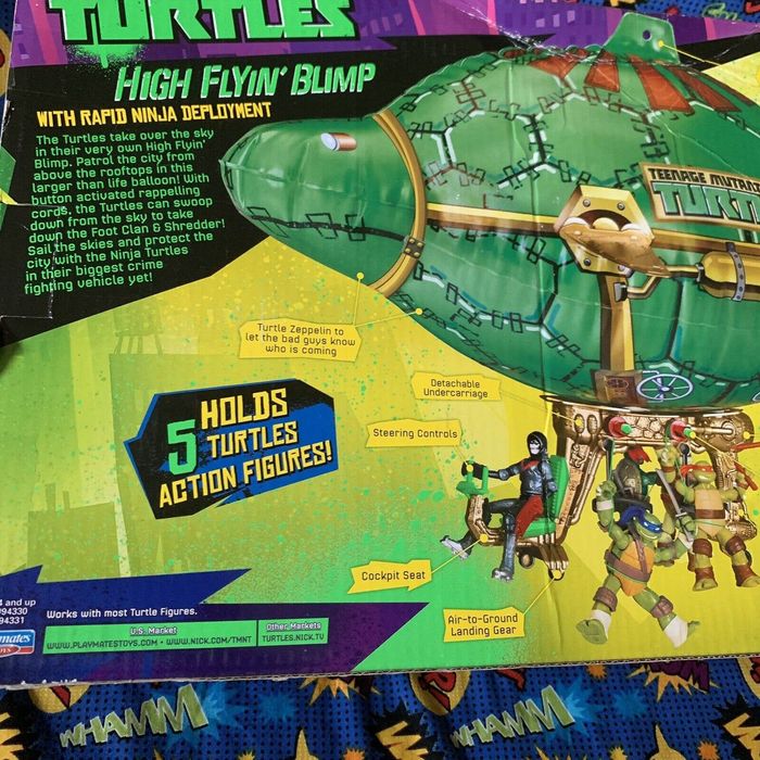 Toys Mccoy Teenage Mutant Ninja Turtles High Flyin Blimp Playmates ...