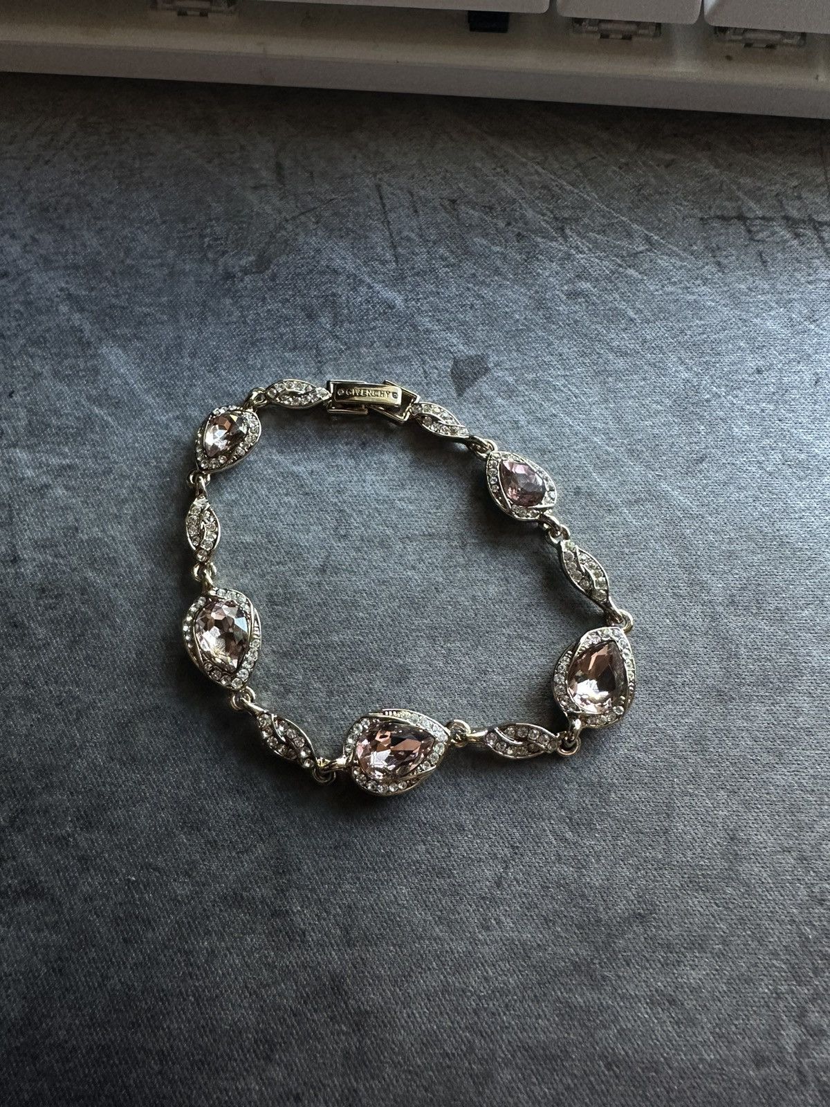 Givenchy Pave & Pear Shape Crystal Flex Bracelet | Grailed