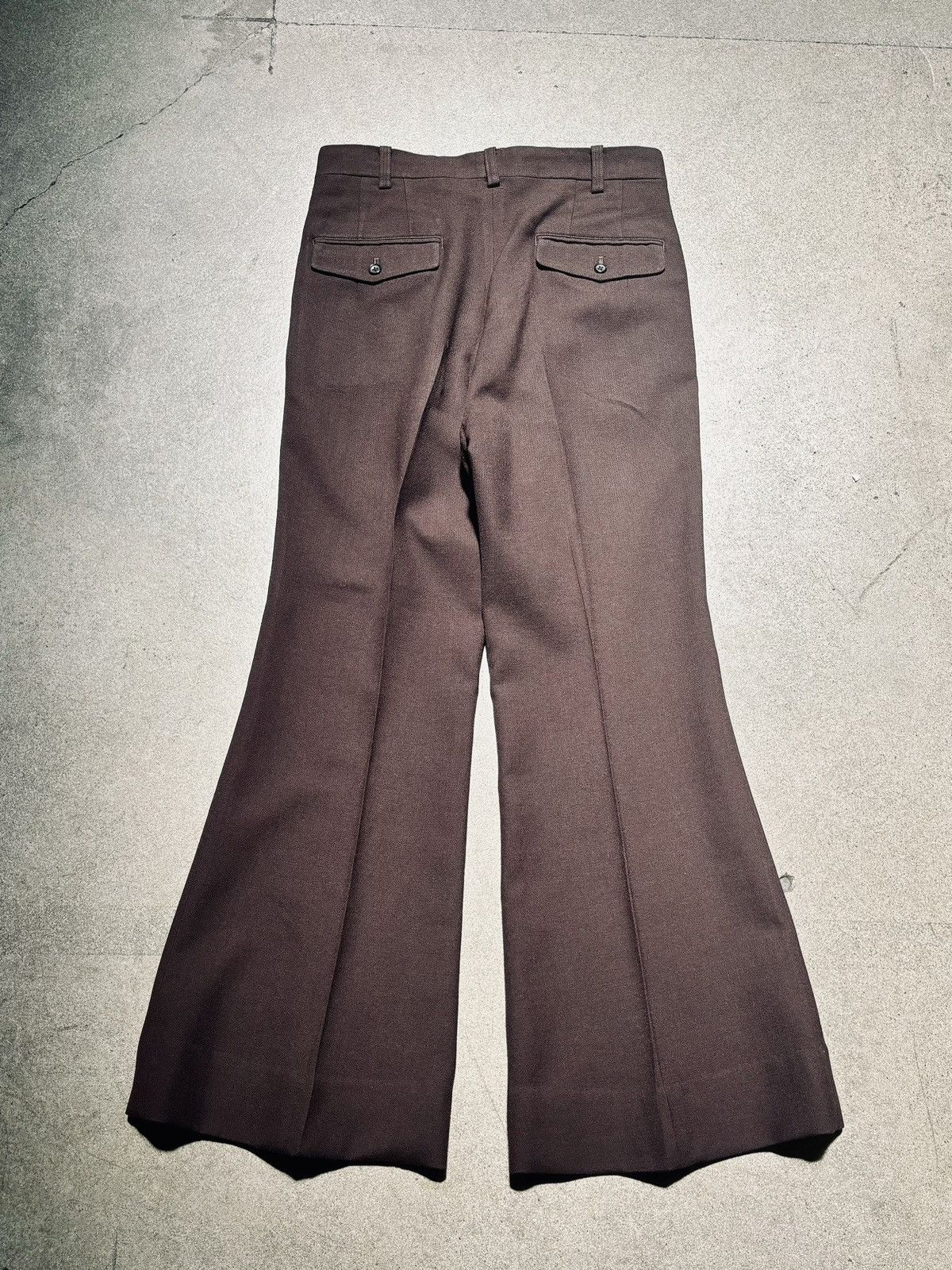 Yohji Yamamoto Yohj Yamamoto Pour Homme brown wool ultra flare pants ...
