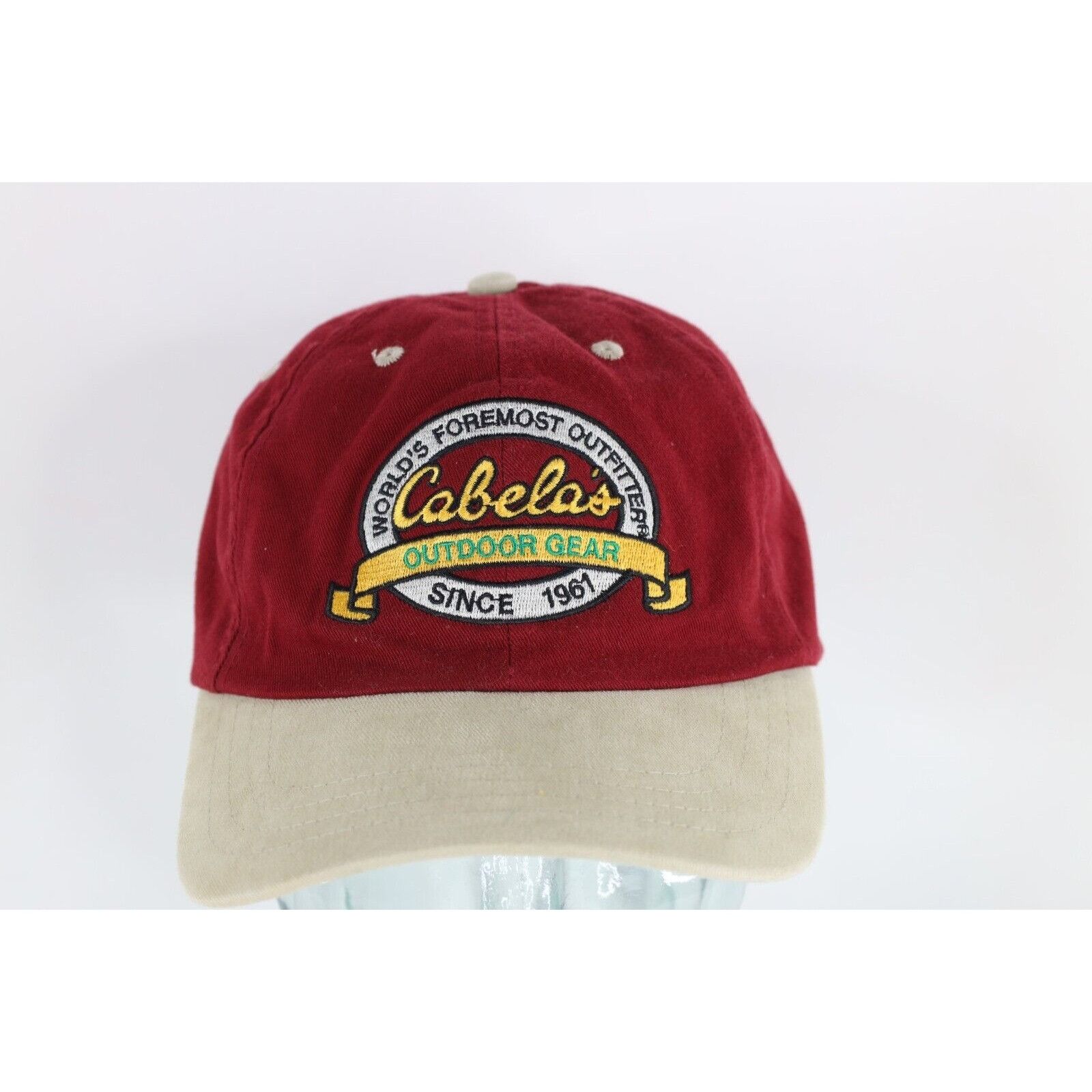 Cabelas × Vintage Vintage 90s Cabelas Spell Out Buckle Strapback Hat ...