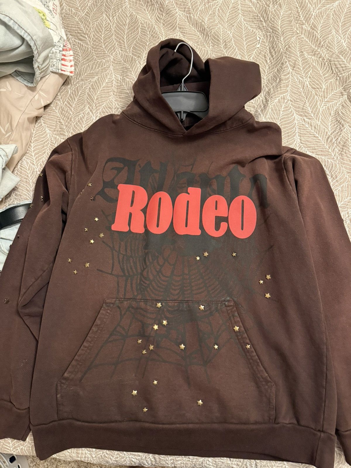 Sp5der × Travis Scott CJ x Sp5der Days Before Rodeo hoodie | Grailed