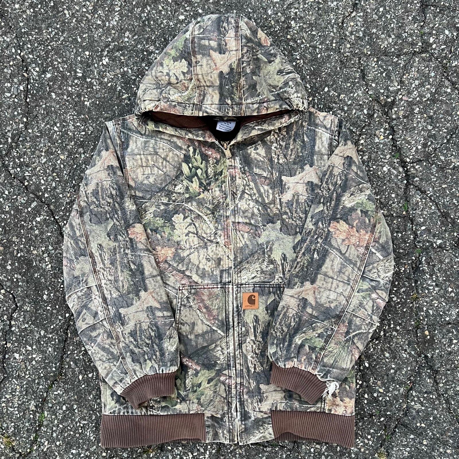 Carhartt × Streetwear × Vintage Vintage Realtree Camo womens xl carhartt hooded work jacket ...
