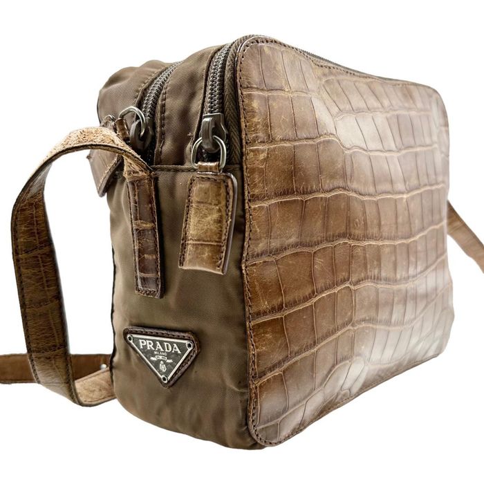 Prada Vintage Prada Snake Leather Cross Body Bag | Grailed