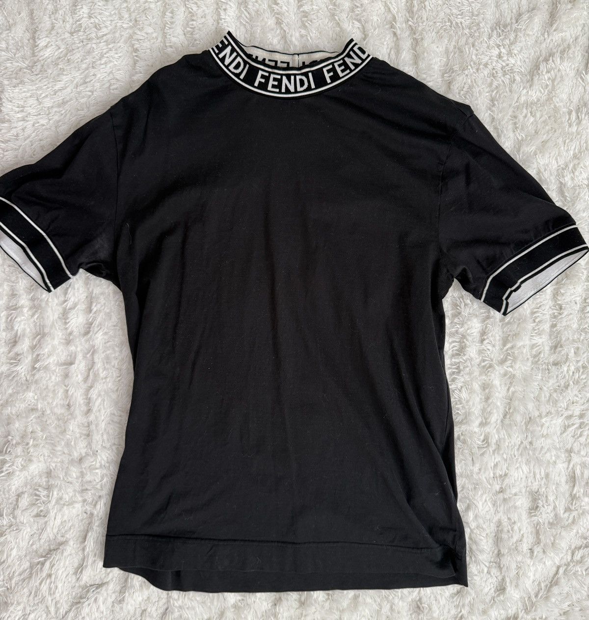 Fendi Fendi Lettering Neckline T shirt | Grailed