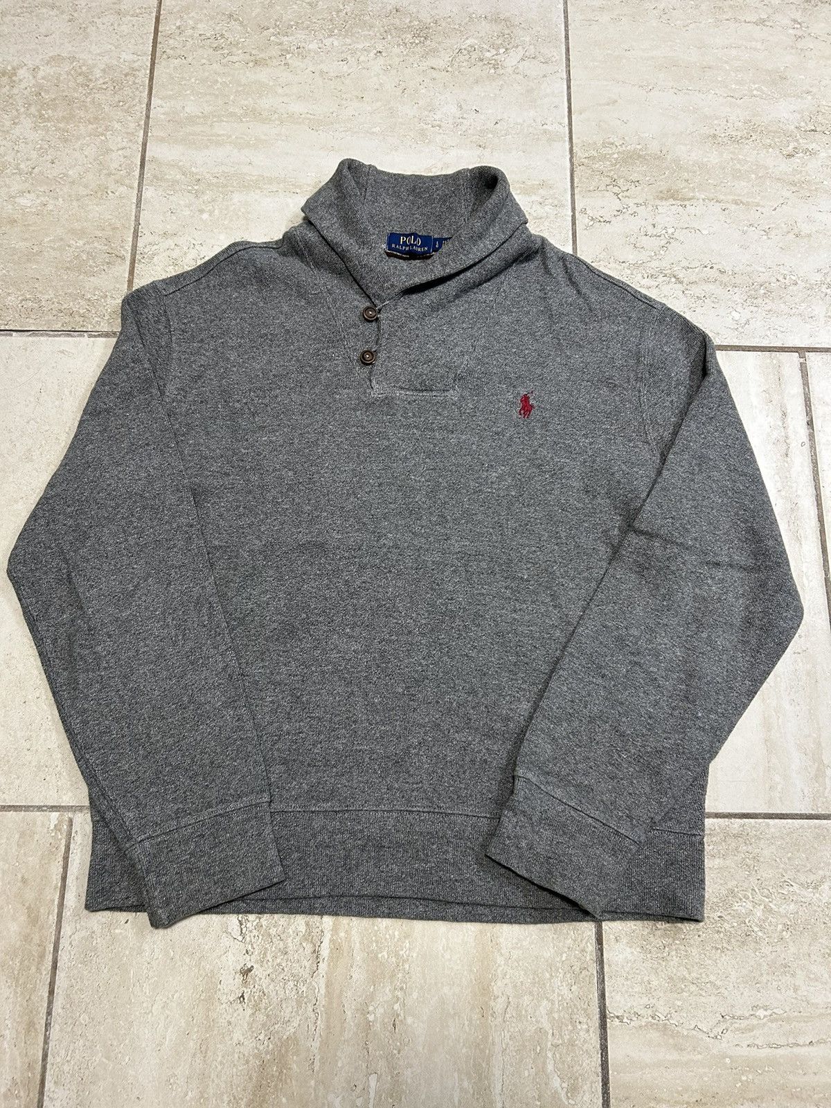 Polo Ralph Lauren × Ralph Lauren Polo Ralph Lauren Grey Sweater | Grailed