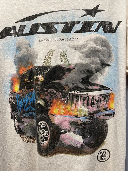 Post Malone Tour Tee Hellstar x Post Malone “Austin” Tee | Grailed