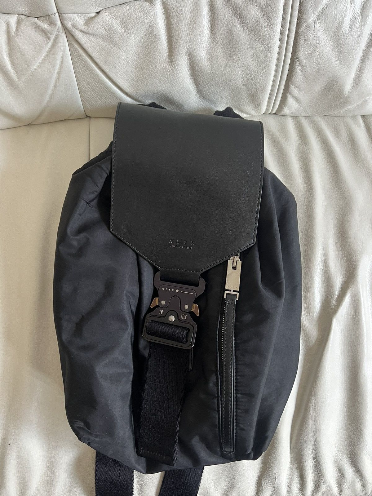 1017 ALYX 9SM × Alyx ALYX TANK BACKPACK WITH LEATHER FLAP | Grailed