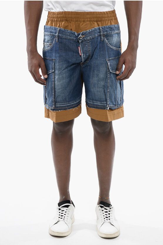 Dsquared2 Nylon BOXER Shorts with Denim Detailing | Grailed