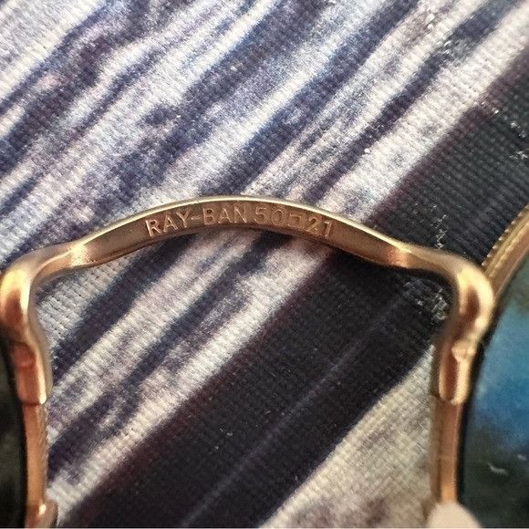 Rayban Ray Ban Round Blue Mirrored Polarized Sunglasses Grailed