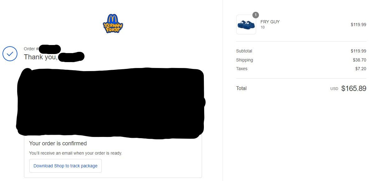 Spaghetti Boys Kerwin Frost x McDonald’s Fry Guy Slip On Clog Shoe ...