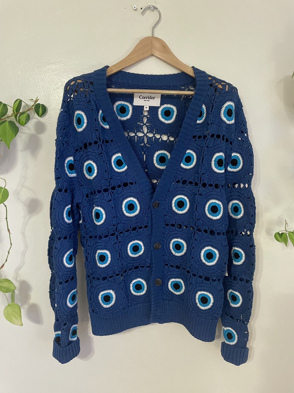 Corridor Evil Eye Crochet Cardigan | Grailed