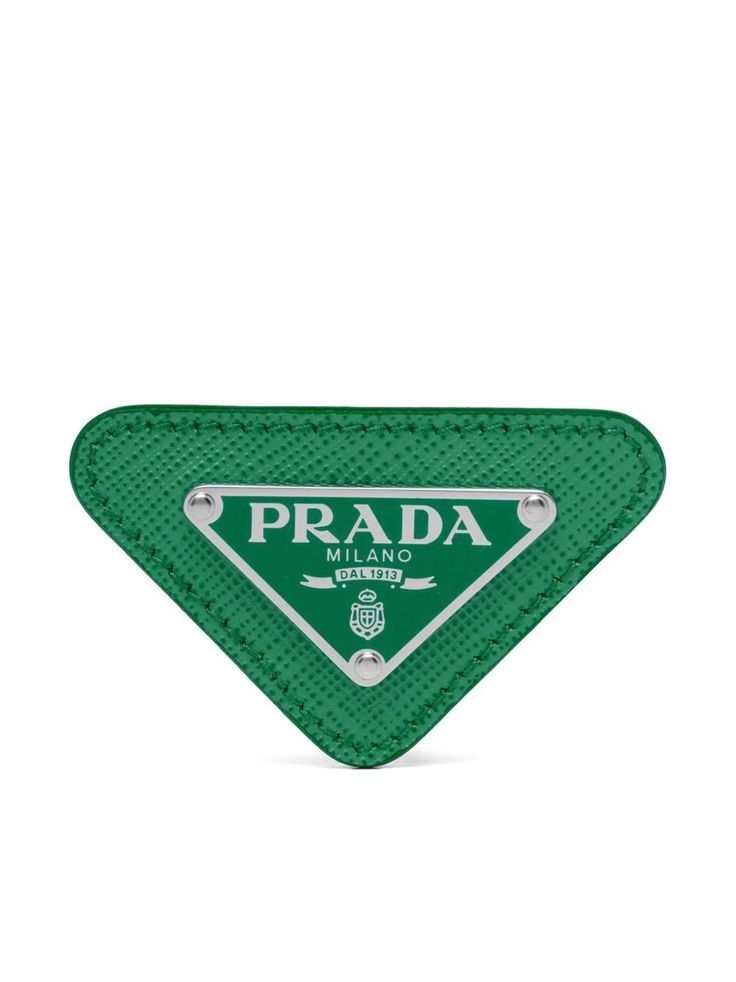 Prada Prada Enamelled logo pin broche | Grailed