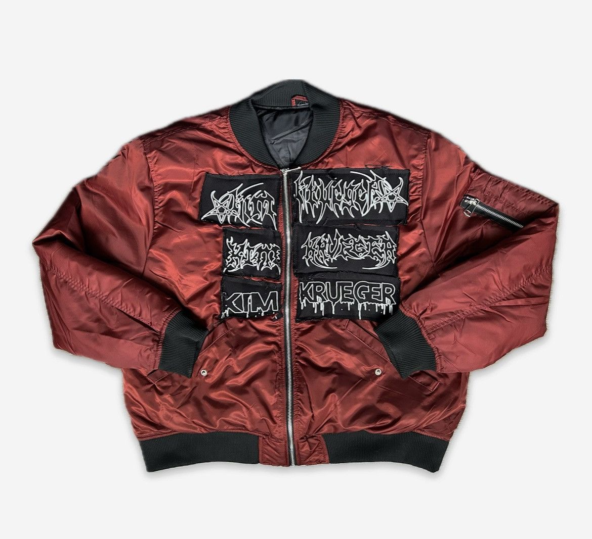 Ken Carson × Kim Krueger × Playboi Carti KIM KRUEGER RED PATCH BOMBER ...