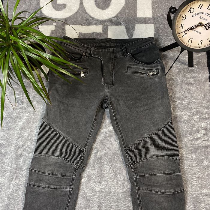 Balmain BALMAIN PARIS BIKER JEANS PANTS DENIM SLIM CHIEFKEEF STYLE ...