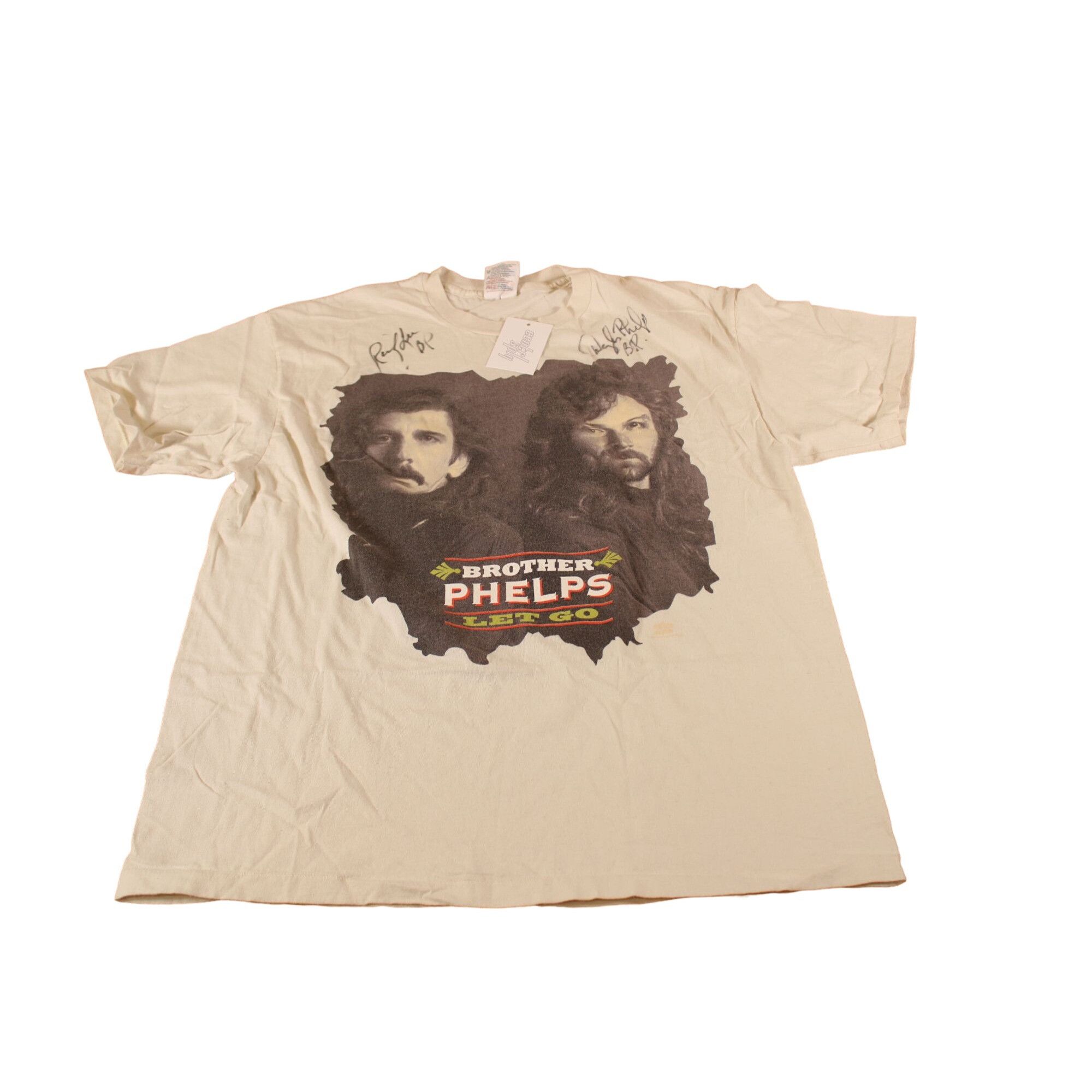 Vintage Vintage 90s Brother Phelps Let Go Tour Tee Shirt White Size ...