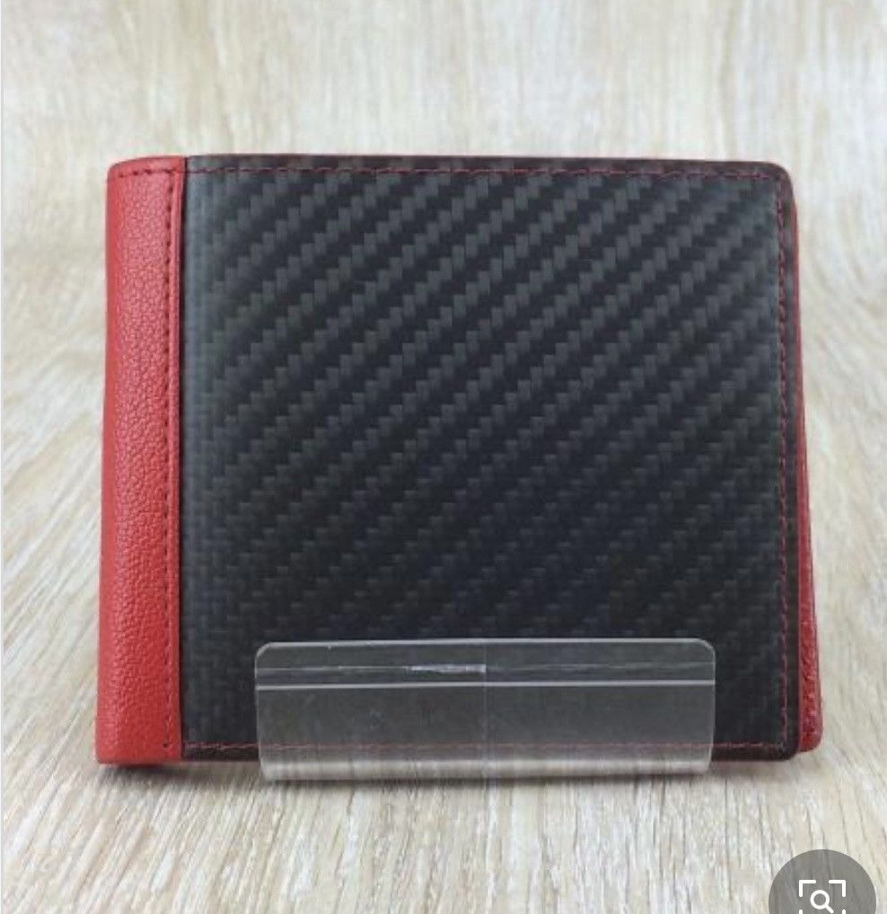 Japanese Brand hide k 1896 RFID Blocking Bifold Leather Red Wallet ...