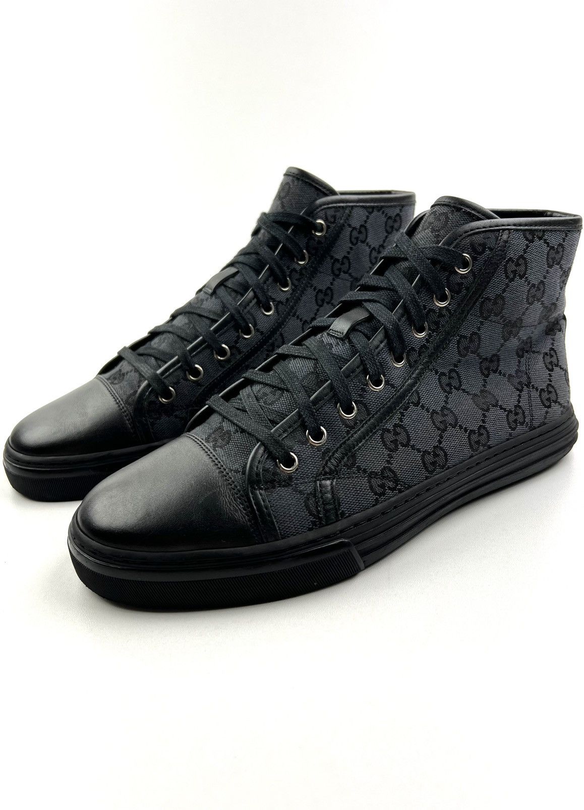 Gucci High Top Brooklyn Sneakers GG Monogram Canvas | Grailed