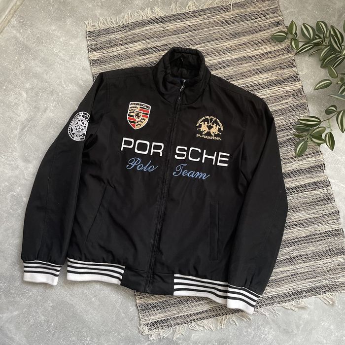 Vintage 90s PORSCHE JACKET BOMBER Y2k MERCER LA MARTINA OLD MONEY | Grailed