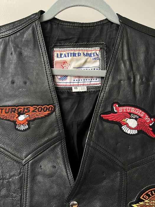 Leather Vintage Sturgis Leather Vest | Grailed