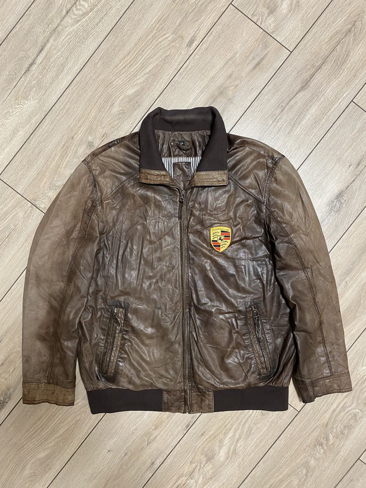 Porsche Design × Racing × Vintage Porsche Leather Jacket Sport Racing ...