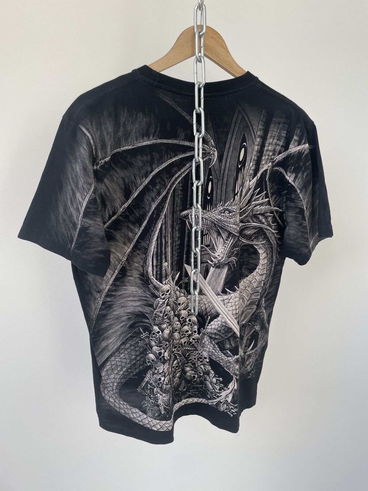 Liquid Blue × Made In Usa 🐲💥90S RARE LIQUID BLUE DRAGON ALL OVER PRINT ...