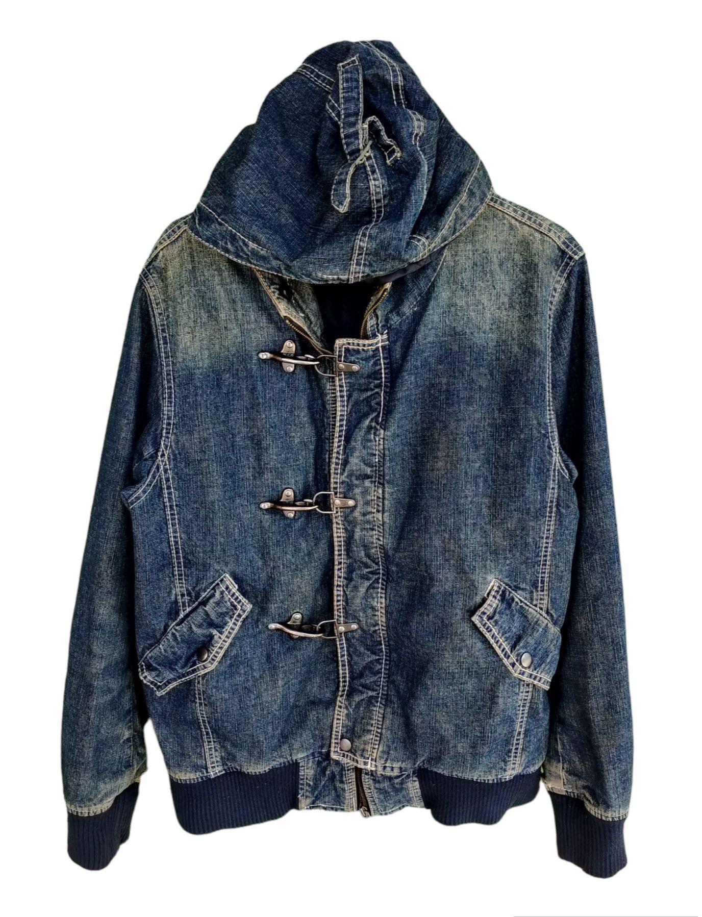 Japanese Brand Japanese Gothic Denim Parka Jacket Kapital Inspired ...