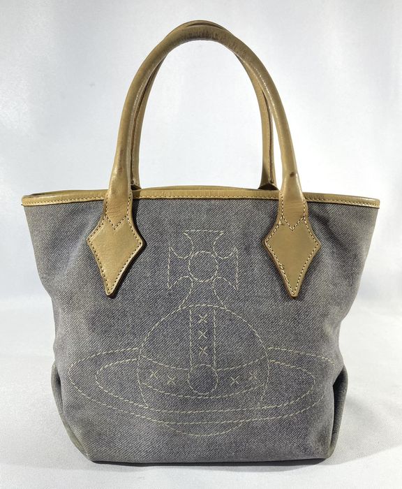 Vivienne Westwood Vintage Genuine Suede Orb Tote Bag | Grailed