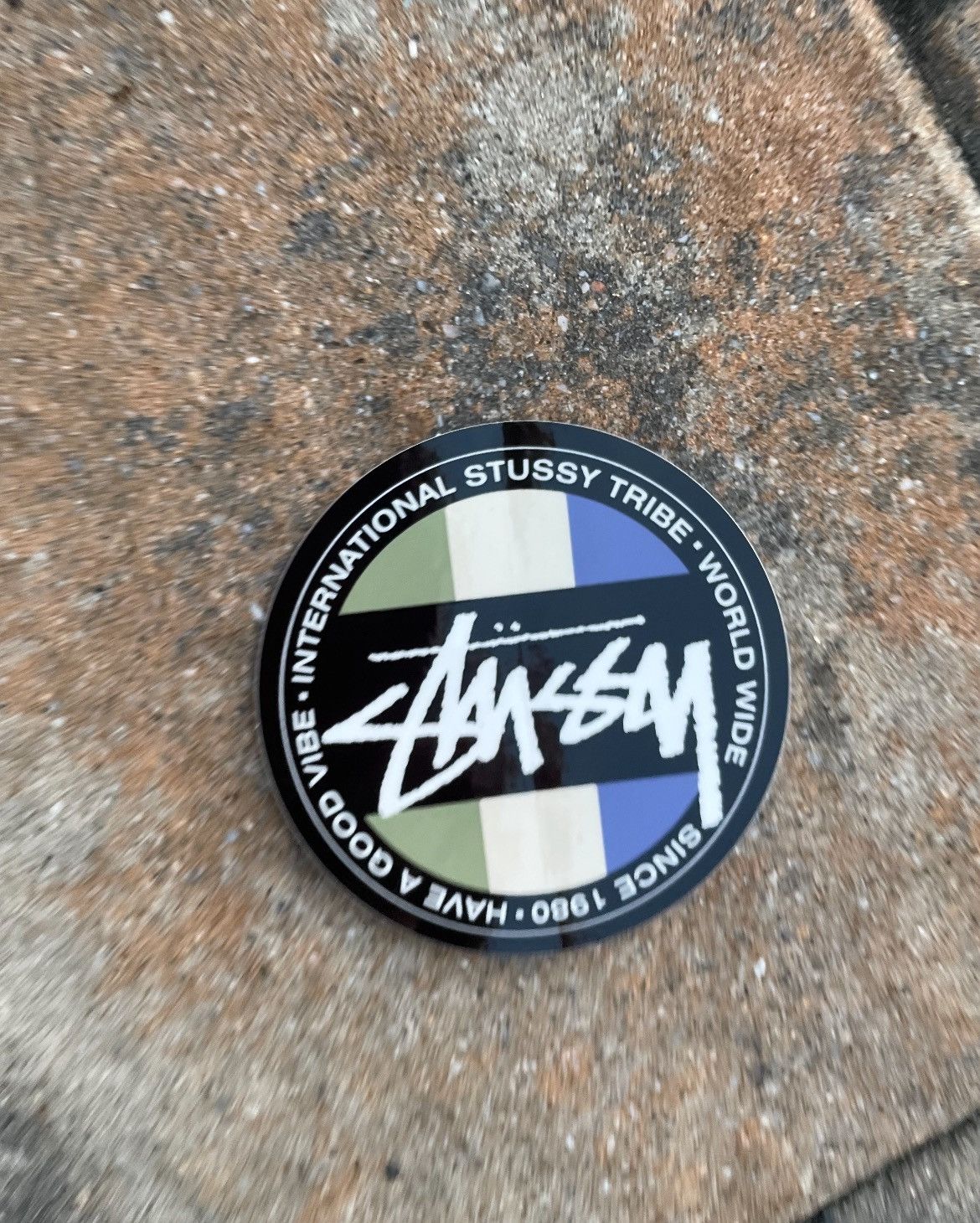 Streetwear × Stussy STUSSY WORLDWIDE RECORD SLIP Sticker | Grailed