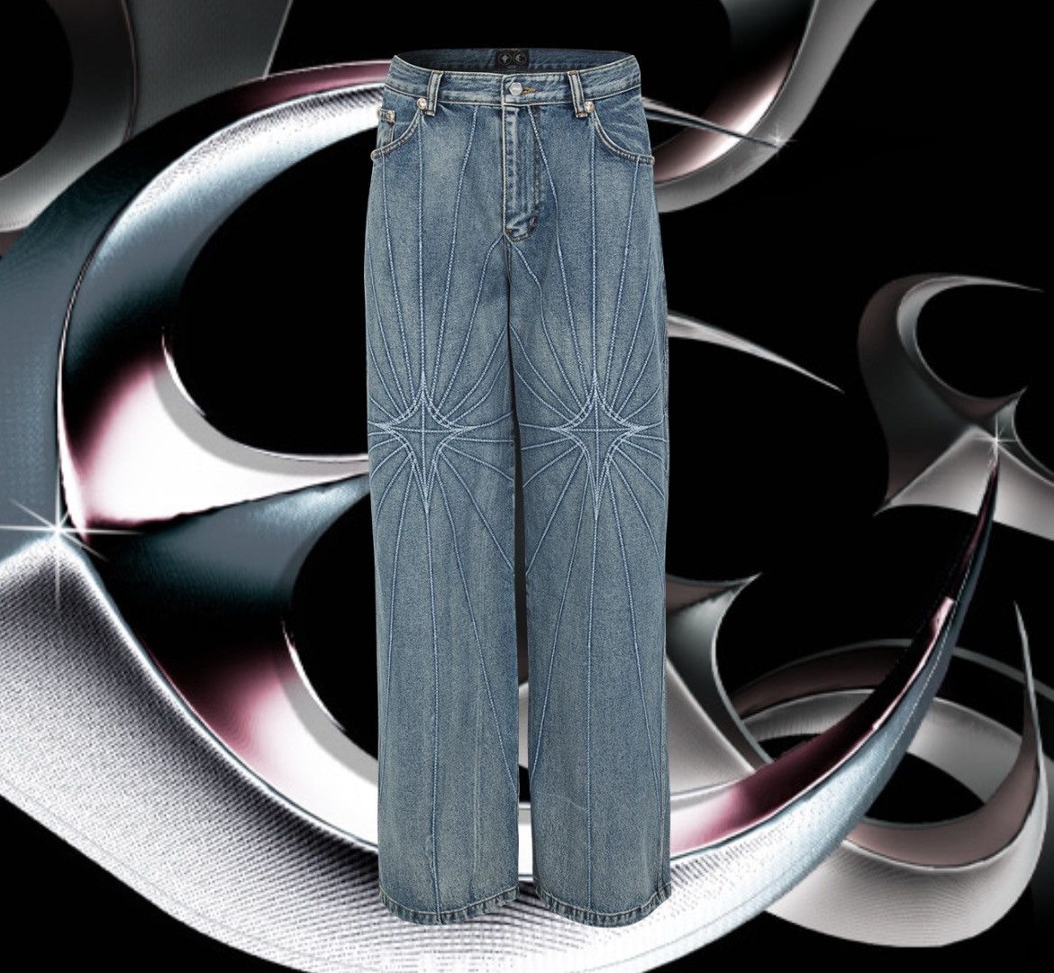 Thug Club Chain Stitch Denim Pants | Grailed