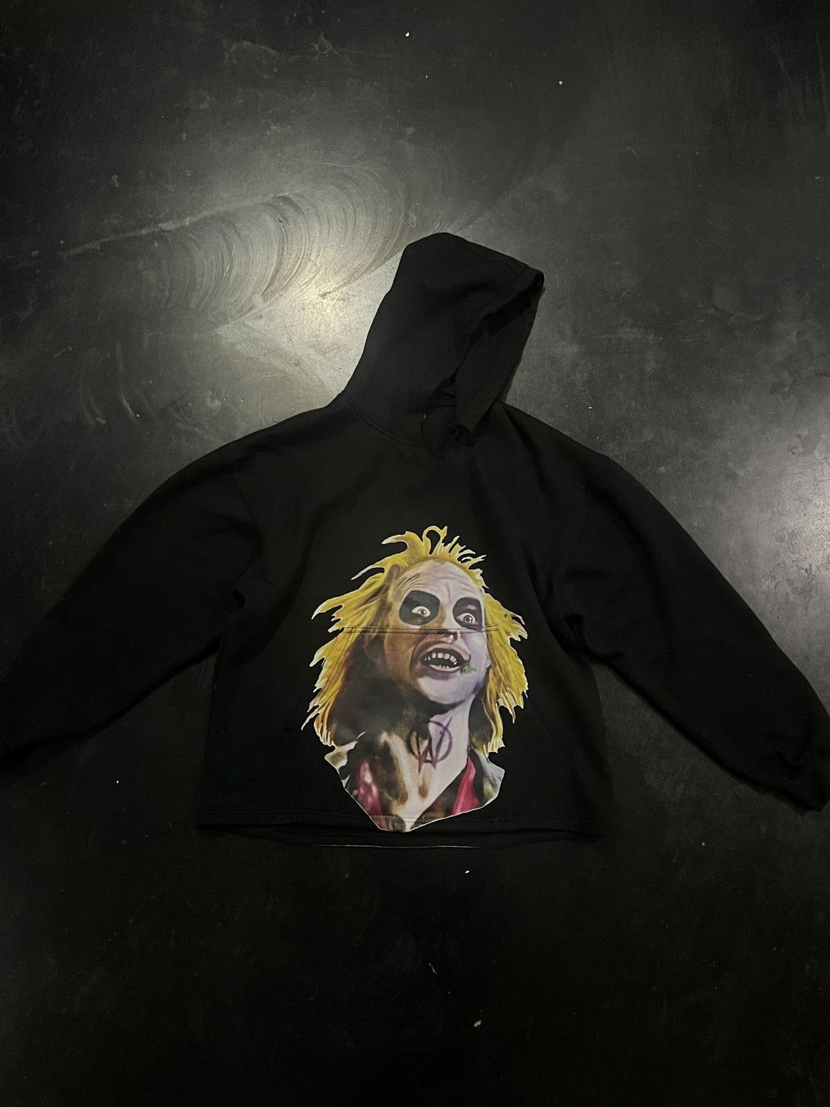 Streetwear Le Wuz Studios Beetlejuice Jet Black Hoodie | Grailed