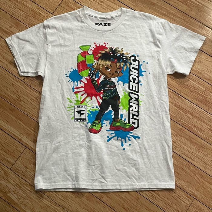 Faze Faze x Juice Wrld T-Shirt NWOT hip hop rap trap merch anime | Grailed