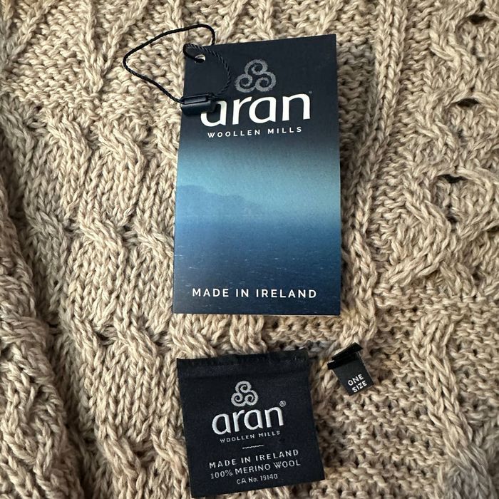 Aran Crafts New! Aran Woolen Mills Merino Wool Poncho Cape Cowl Collar ...