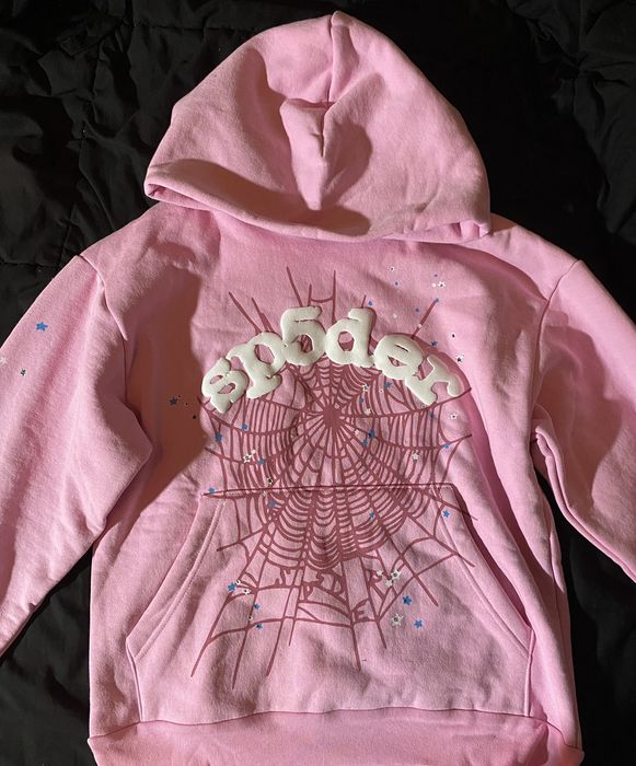 Designer Sp5der OG Web Hoodie Pink | Grailed