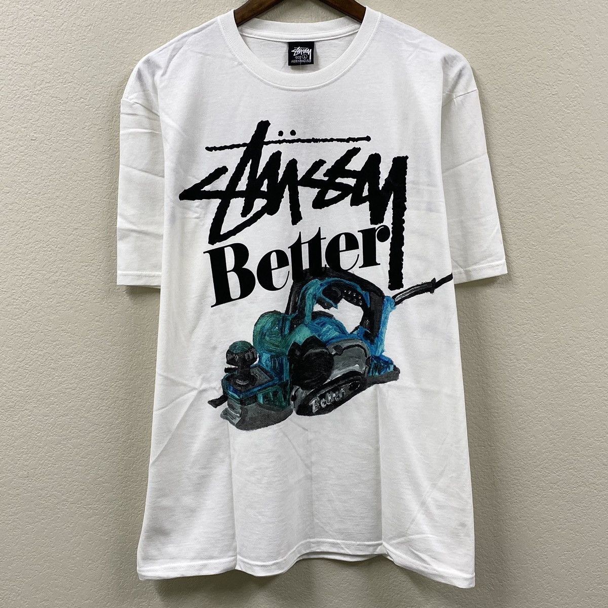 Stussy 2023 STÜSSY // BETTER GIFT SHOP “BUILT BETTER” T-SHIRT (L) | Grailed