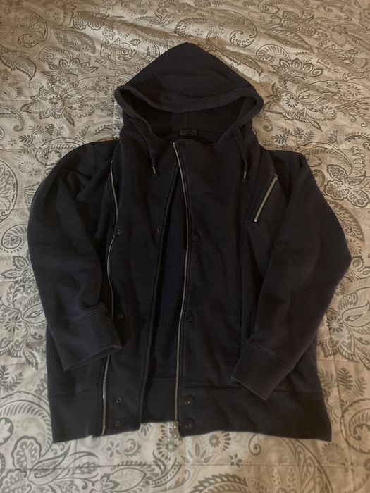 Final Home Vintage Final Home Asymmetrical Pointy Hood Biker Jacket ...