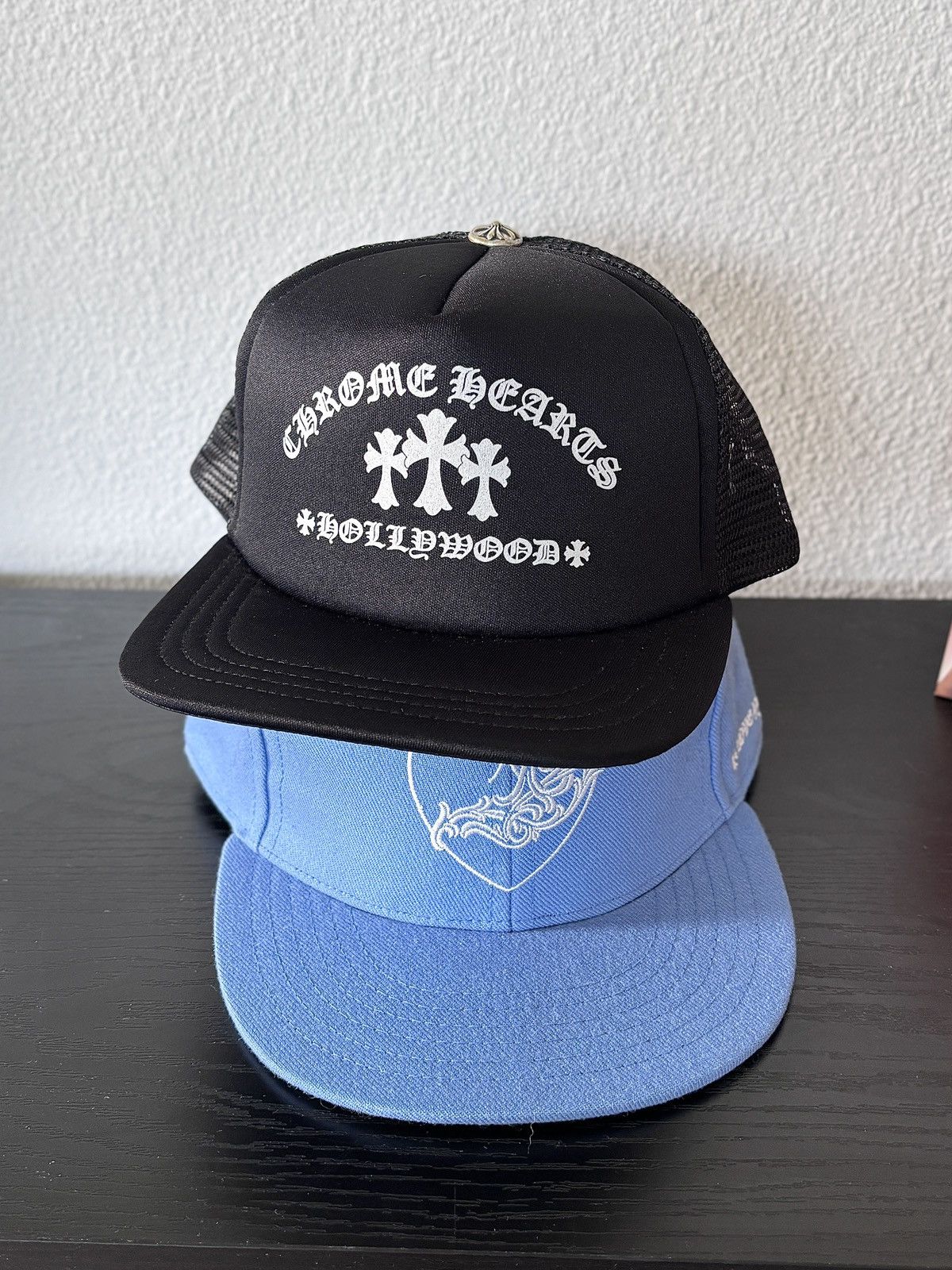 Chrome Hearts BLACKED OUT KING TACO CROSS HAT | Grailed