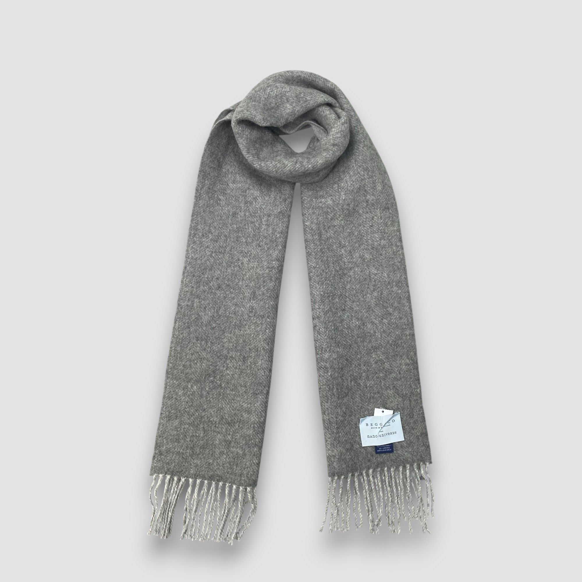 Begg x Co Vintage Begg Scarf Muffler Wool Winter Fringe Neck Scarves ...
