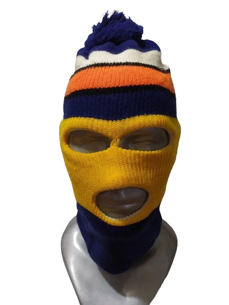 Custom × Streetwear Unknown Stripe Multi Coloured design balaclava ...