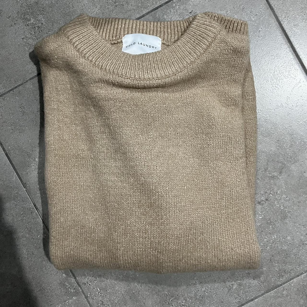 Cold Laundry Cold Laundry oversized knit sweater - beige (M) | Grailed