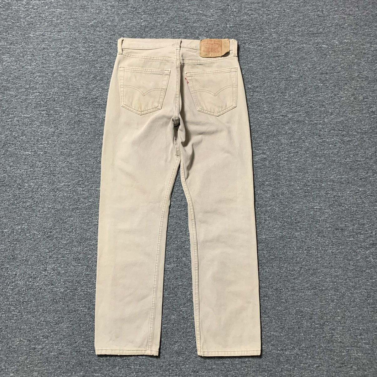 Vintage Levi’s 501 USA vintage 90s light brown denim pants | Grailed