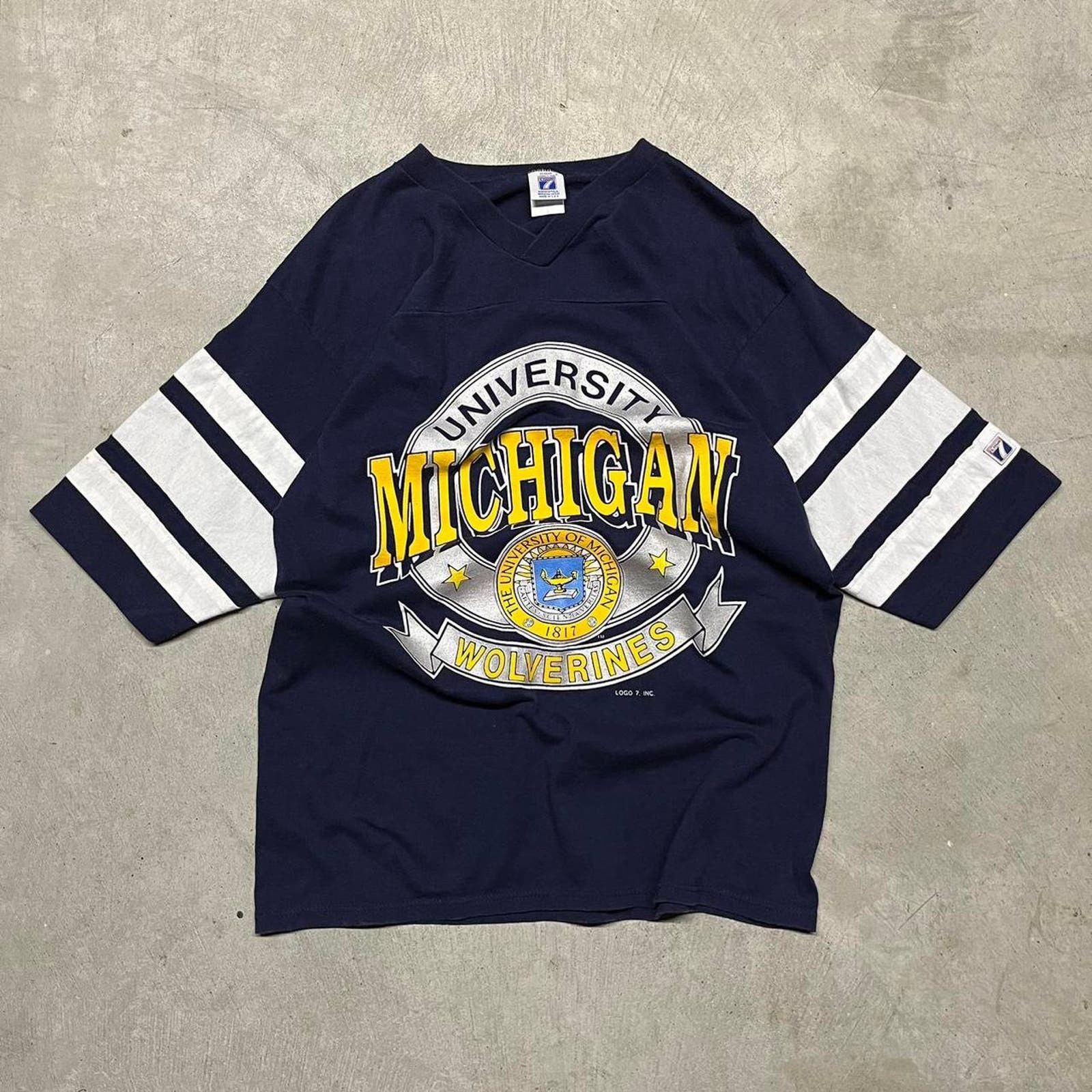 Logo Athletic 90s Vintage Logo 7 University of Michigan T-shirt | Grailed