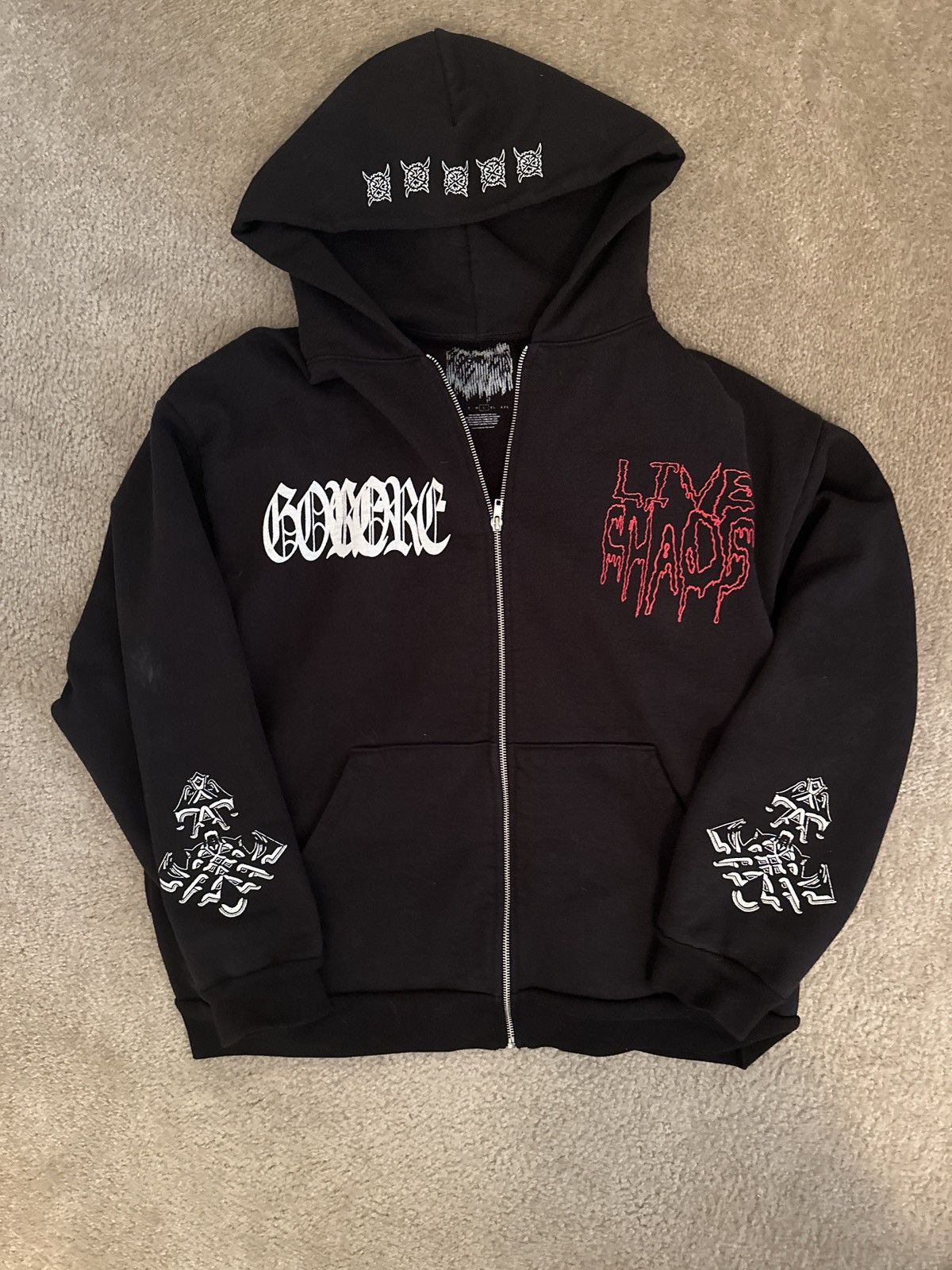 Ken Carson Ken Carson “GORECORE LIVE CHAOS” Hoodie | Grailed