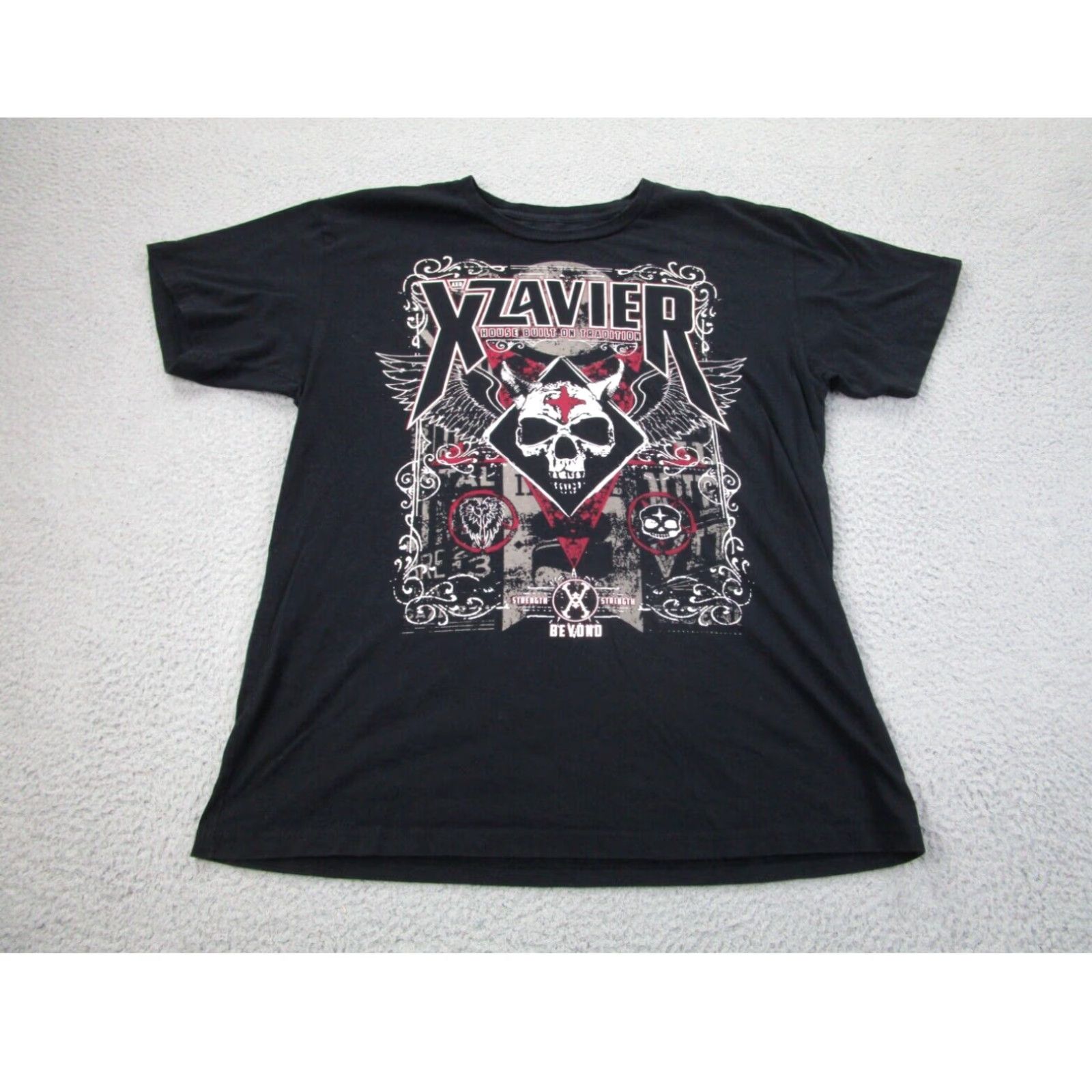 Vintage Xzavier Shirt Mens XL Black Red Cyber Y2K Mallgoth Goth | Grailed