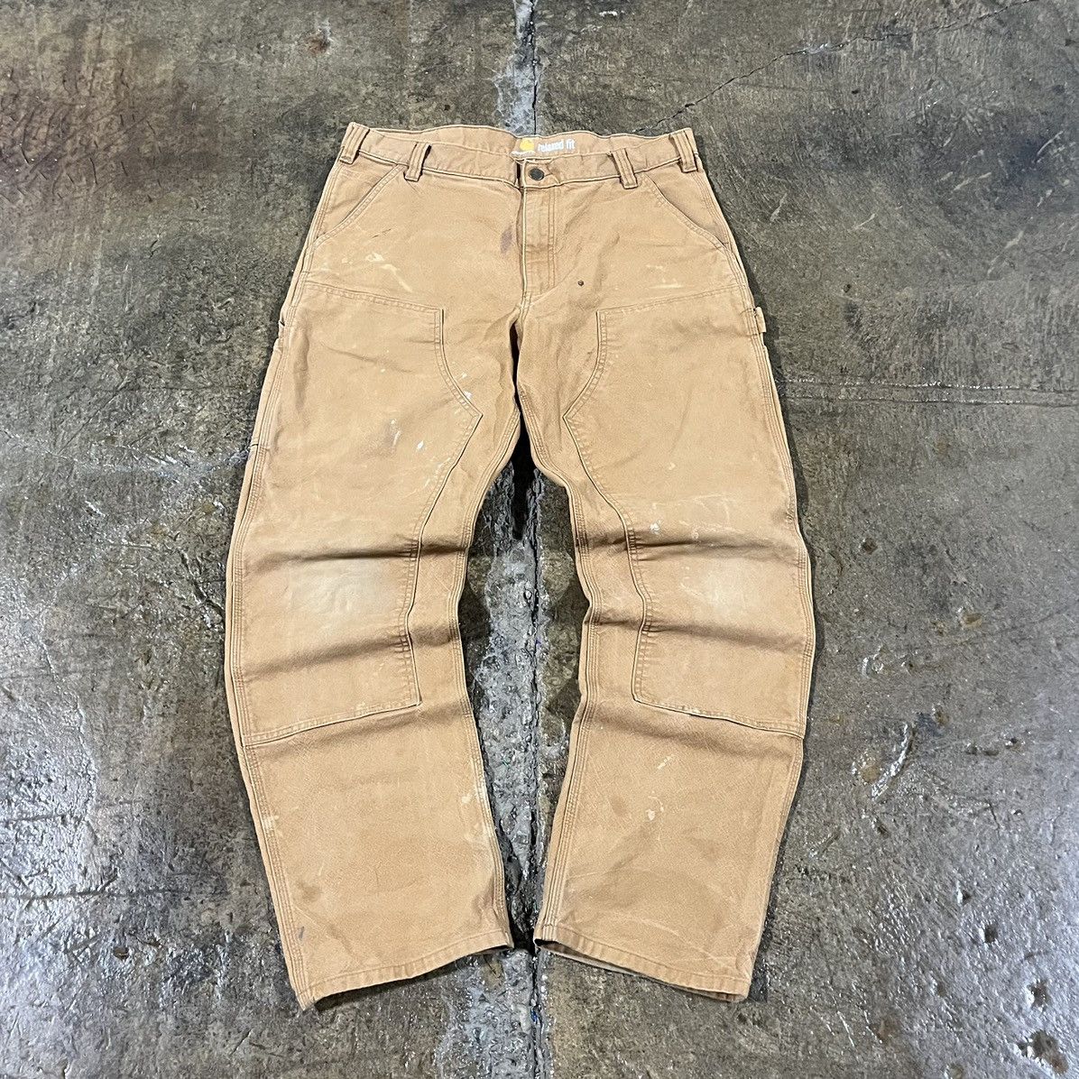 Vintage Crazy Y2K Carhartt Double Knee Carpenter Workwear Pants | Grailed